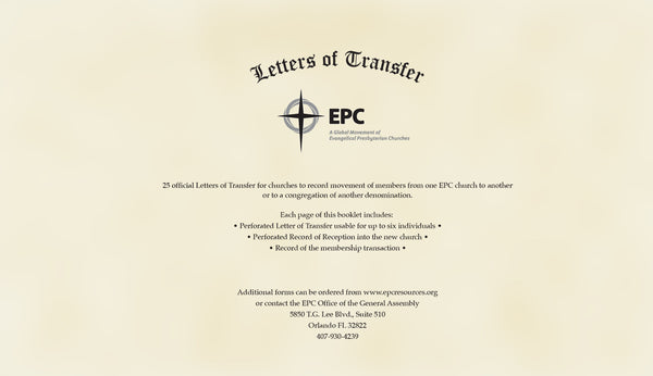 Letters of Transfer – EPC Resources